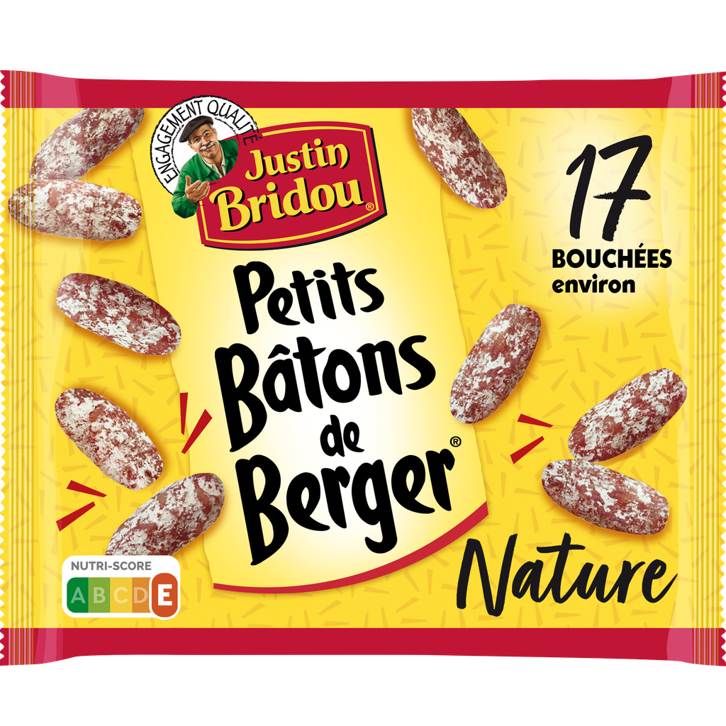 Petits Bâton de Berger Justin Bridou Nature 100g