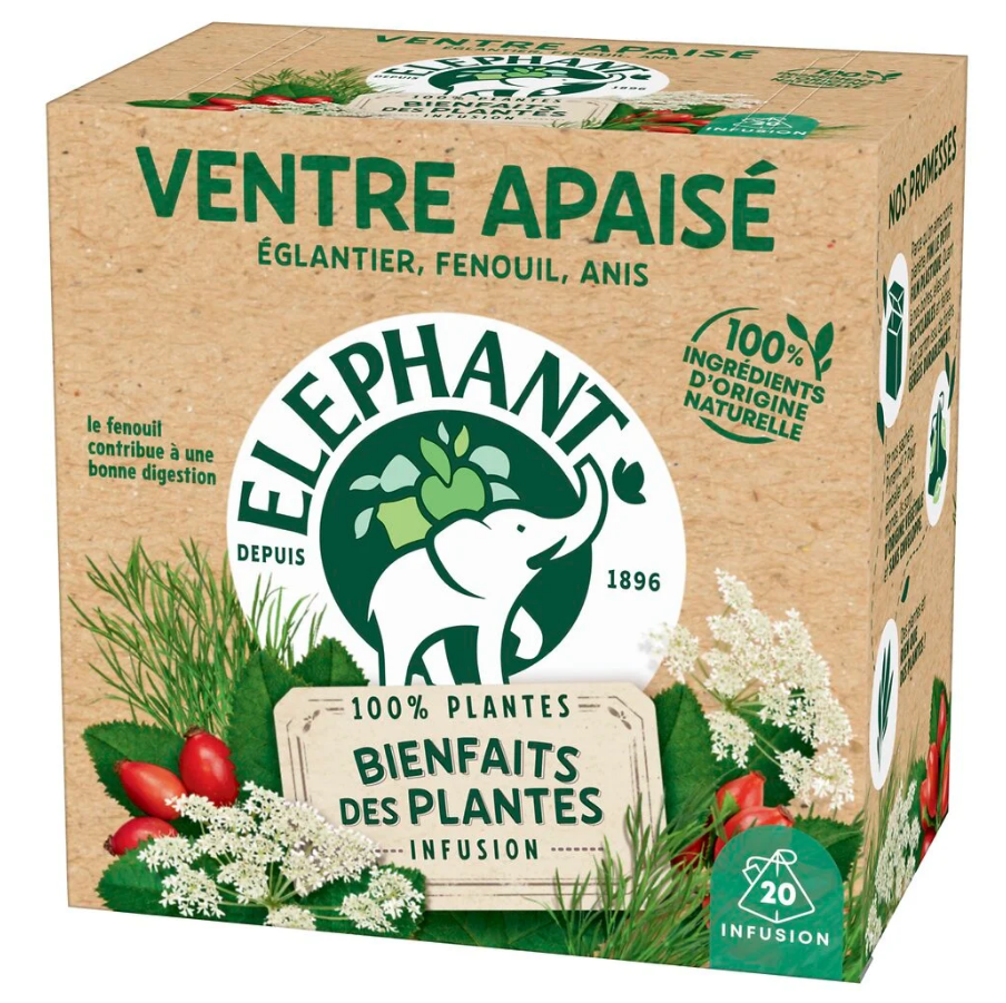 Elephant Soothing Belly Infusion 20 Pyramid Sachets